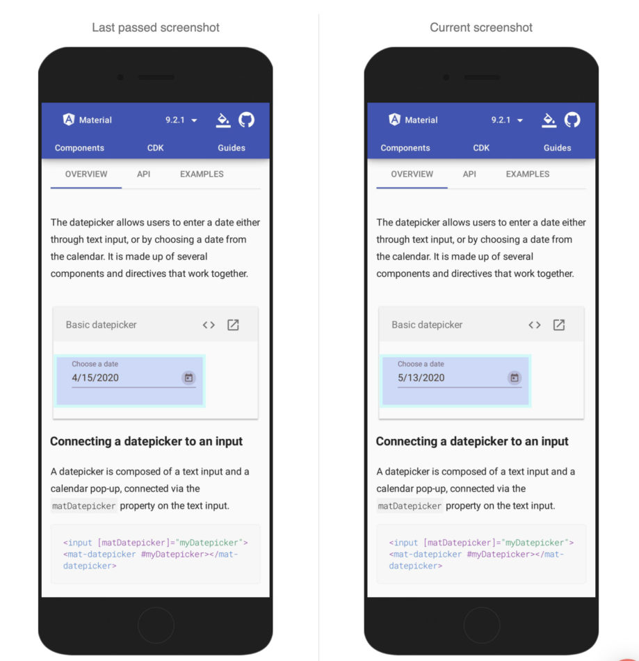 Visual testing - compare screenshots from automated tests - Trudon